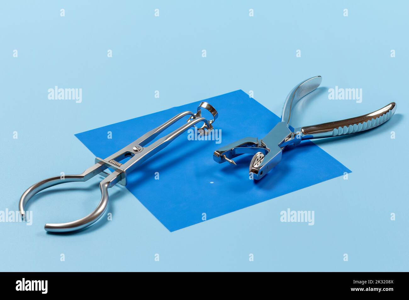 Set of metal dental instruments for teeth dental care Stock Photo - Alamy