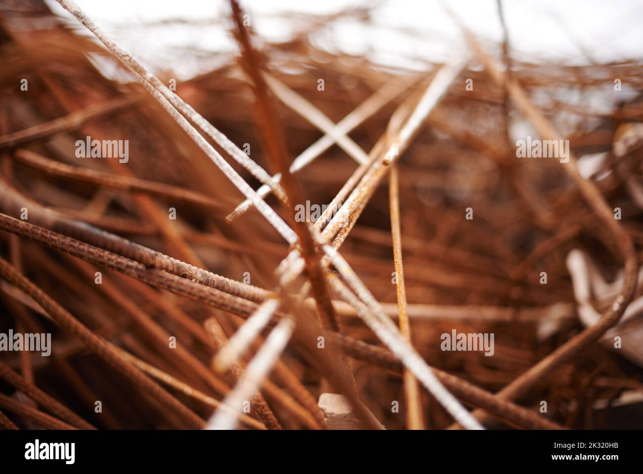 The metal industry. metal piping, wiring and tubes Stock Photo - Alamy