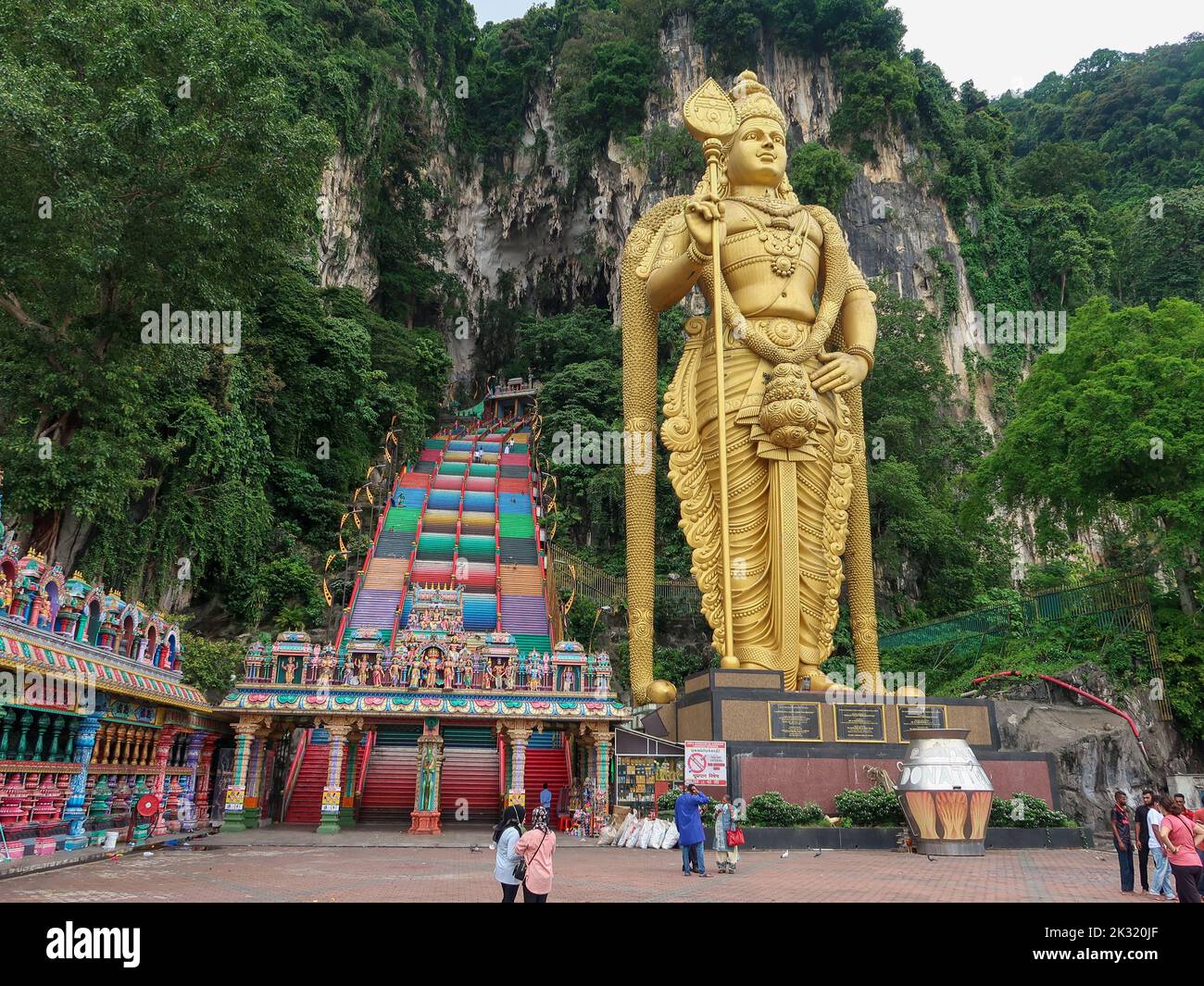 Stairs of the batu caves near kuala lumpur Stock Photo - Alamy