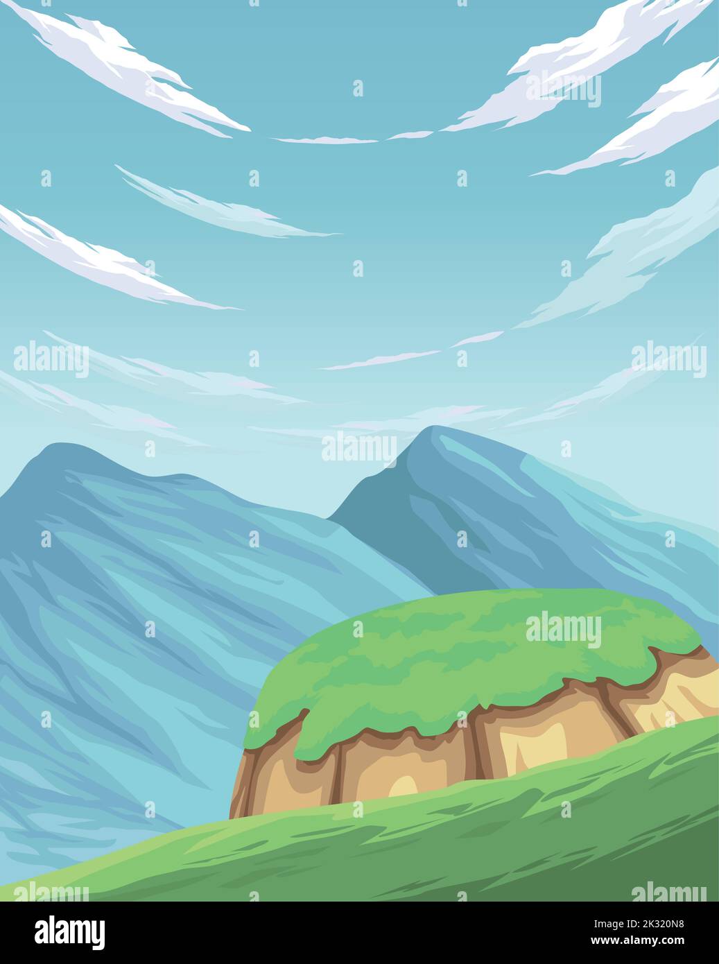 Anime scenery Stock Vector Images - Alamy