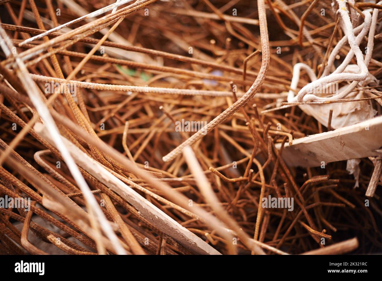 The metal industry. metal piping, wiring and tubes Stock Photo - Alamy