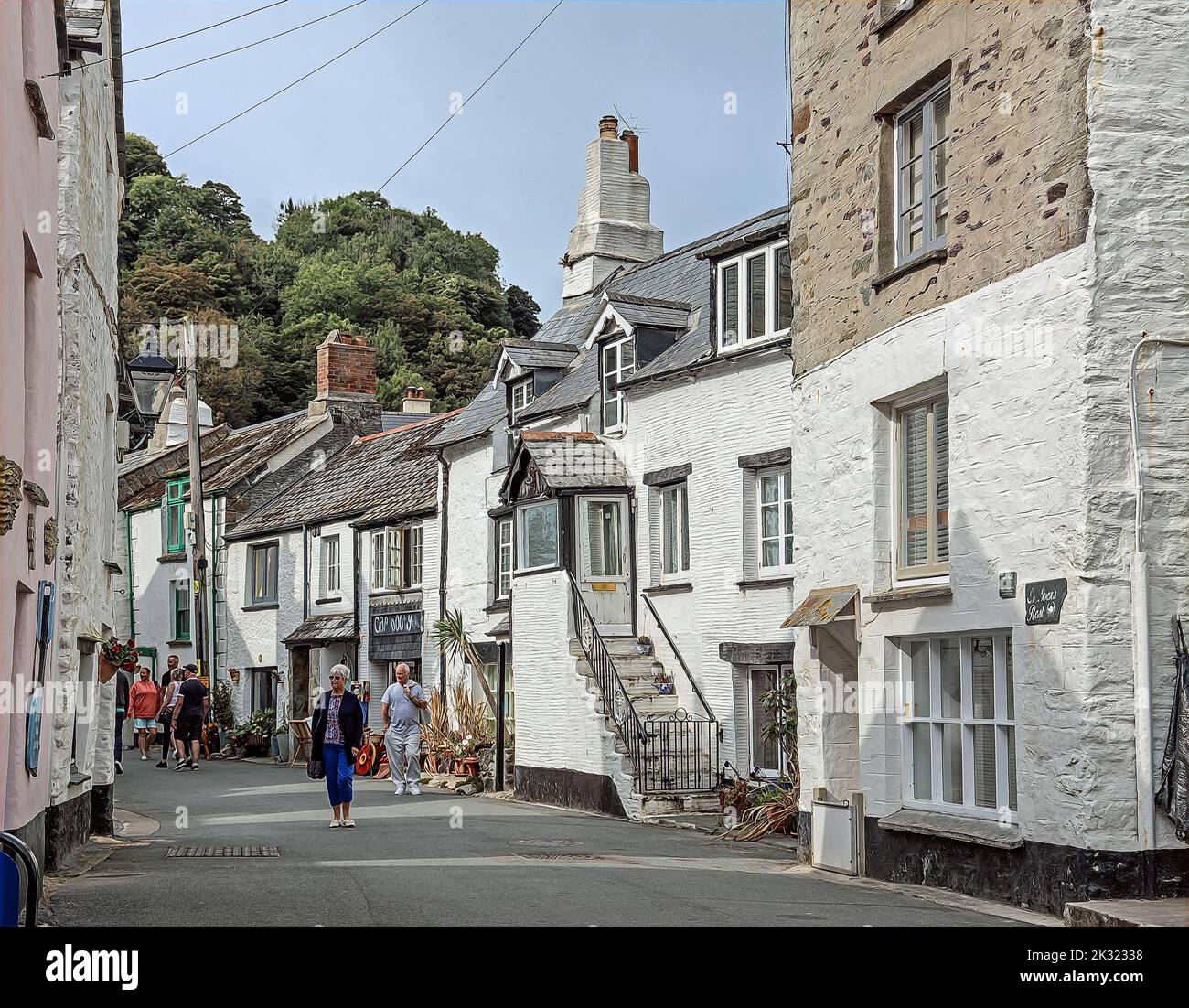 Photo illustration of Late season visitors wander the streets of the ...