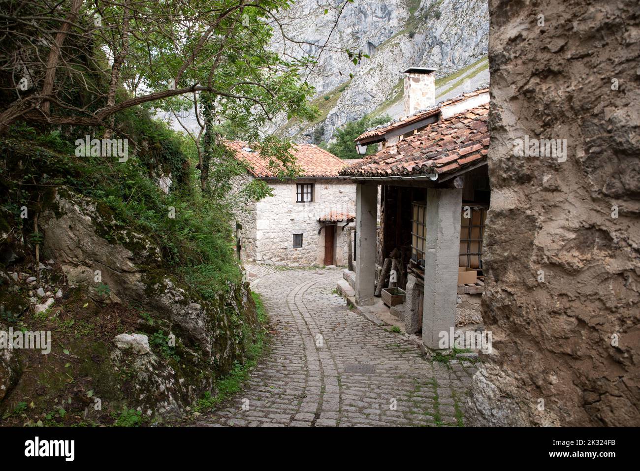 stone path in mountain village Stock Photo - Alamy