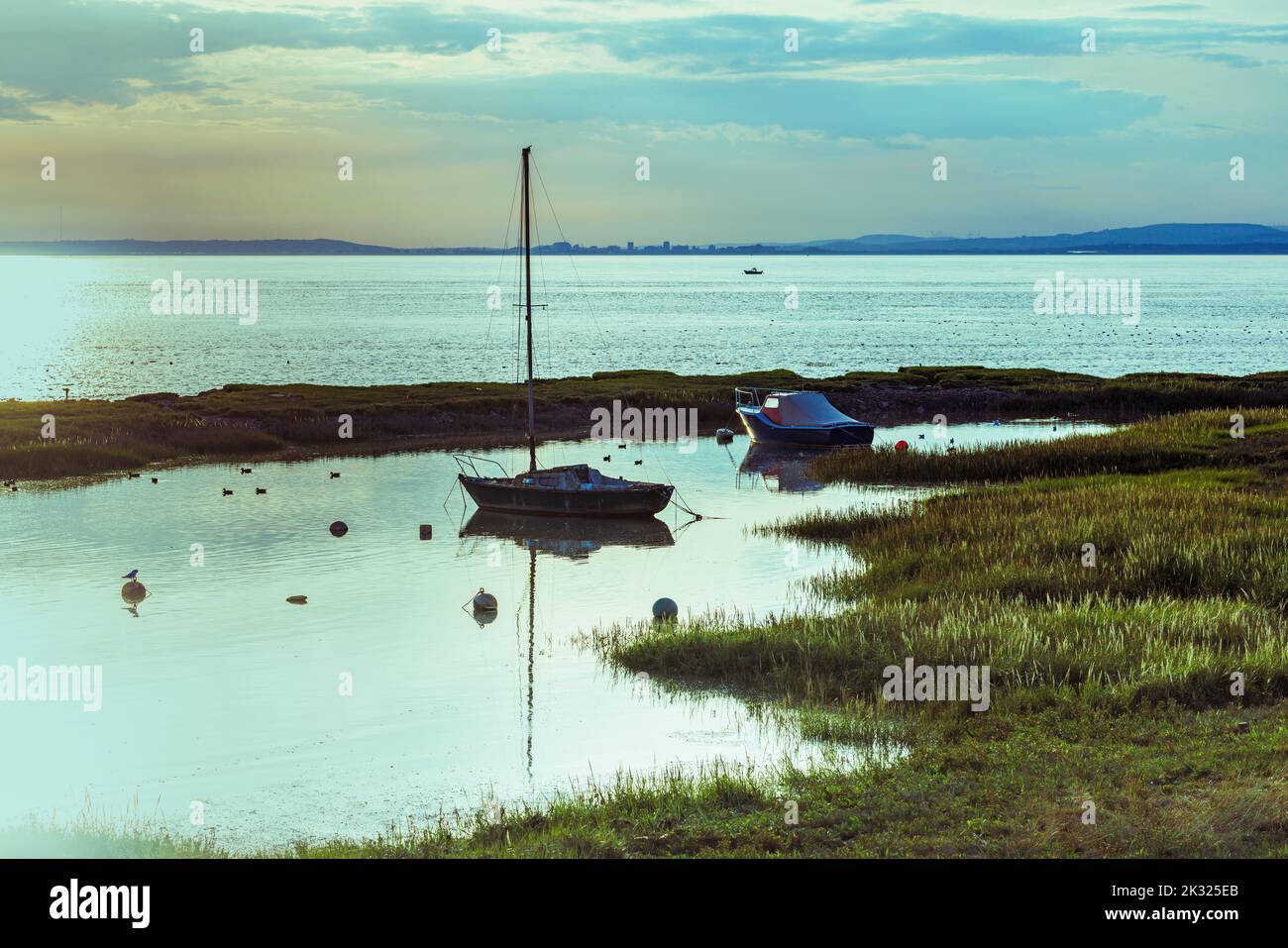 Calm evening down on the pill Stock Photo - Alamy
