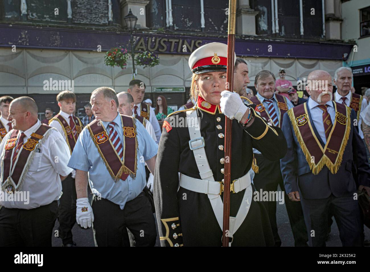 13 August 2022, Londonderry. 10,000 Apprentice Boys of Derry and 120 ...