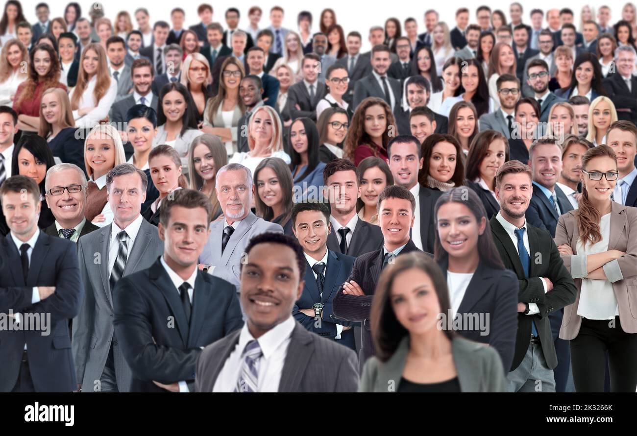 Collage of a large group of face Stock Photo - Alamy