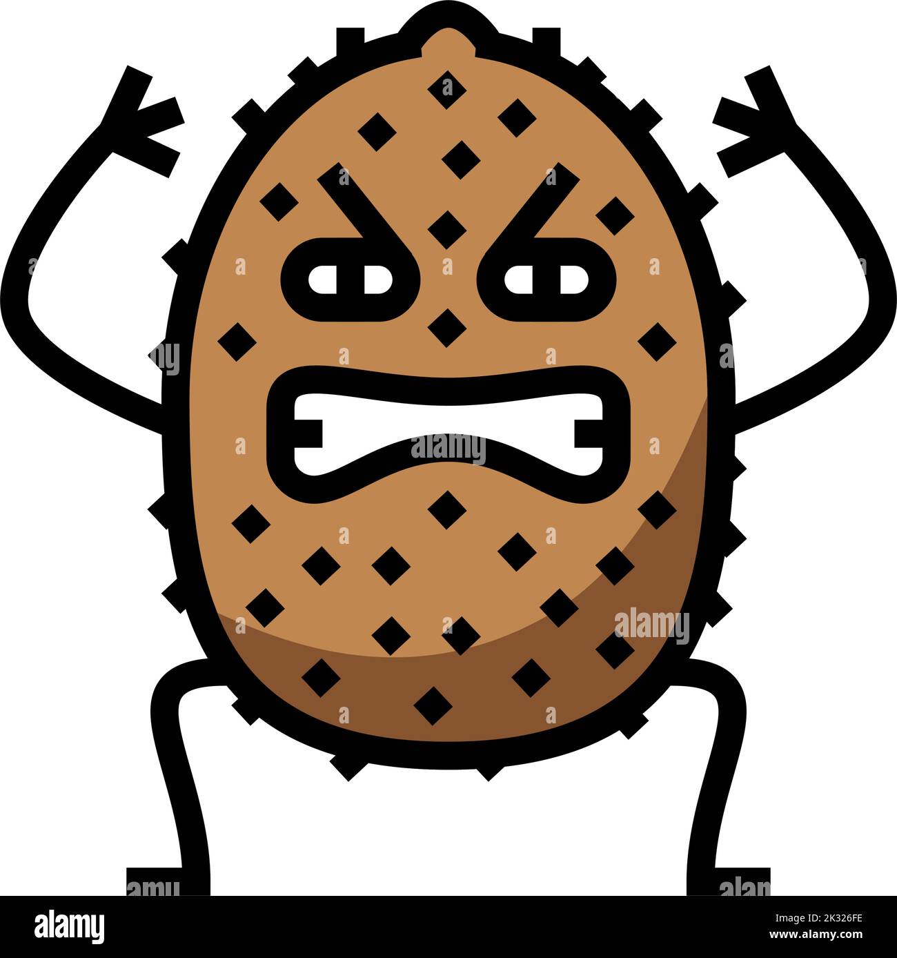 kiwi character color icon vector illustration Stock Vector Image & Art ...