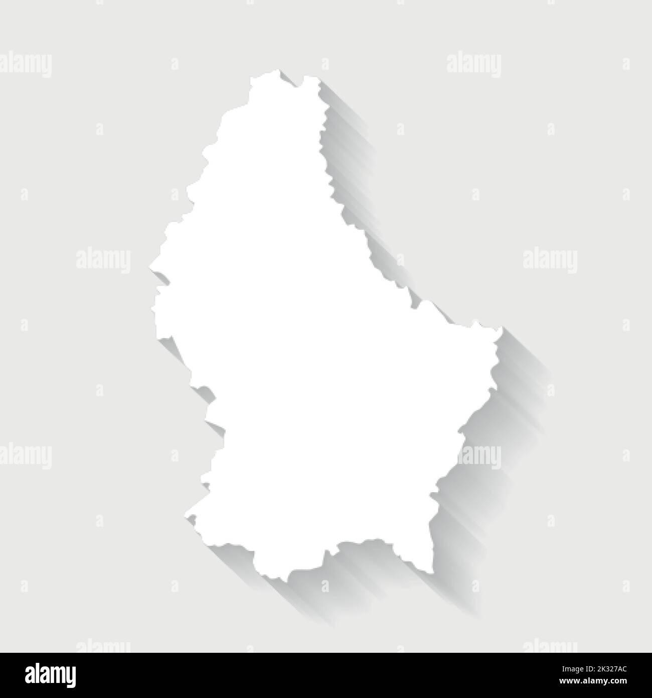 Outline map country luxembourg Black and White Stock Photos & Images ...