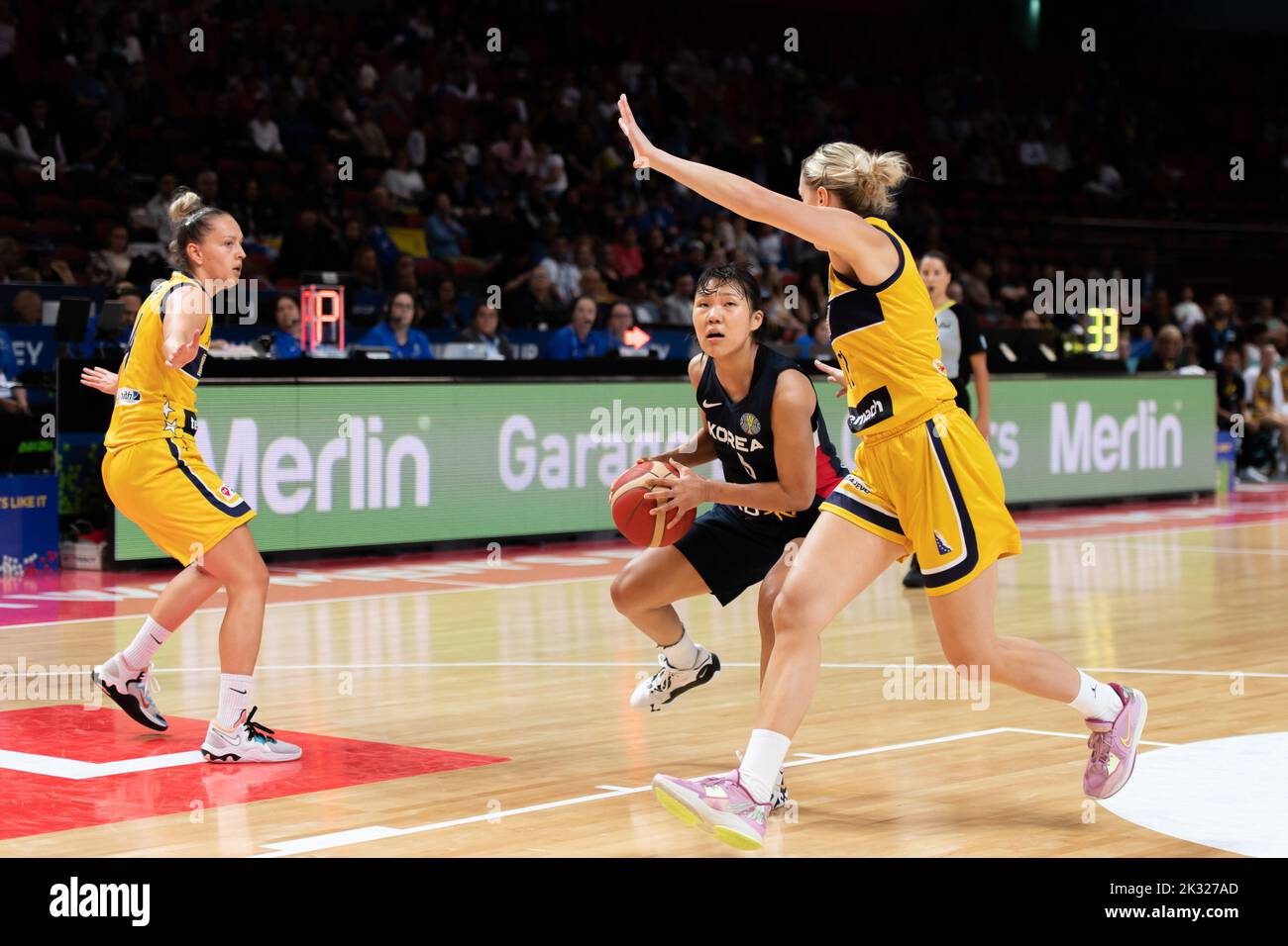 Sydney, Australia. 24th Sep, 2022. Jihyun Park of Korea and Nikolina ...