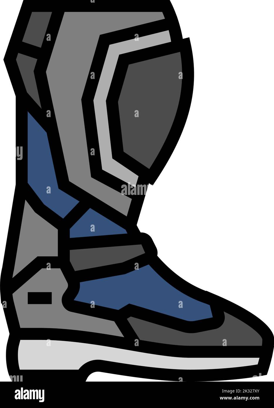 boots motorcycle color icon vector illustration Stock Vector Image ...