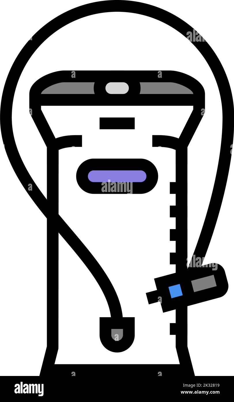 hydration system motorcycle accessory color icon vector illustration ...