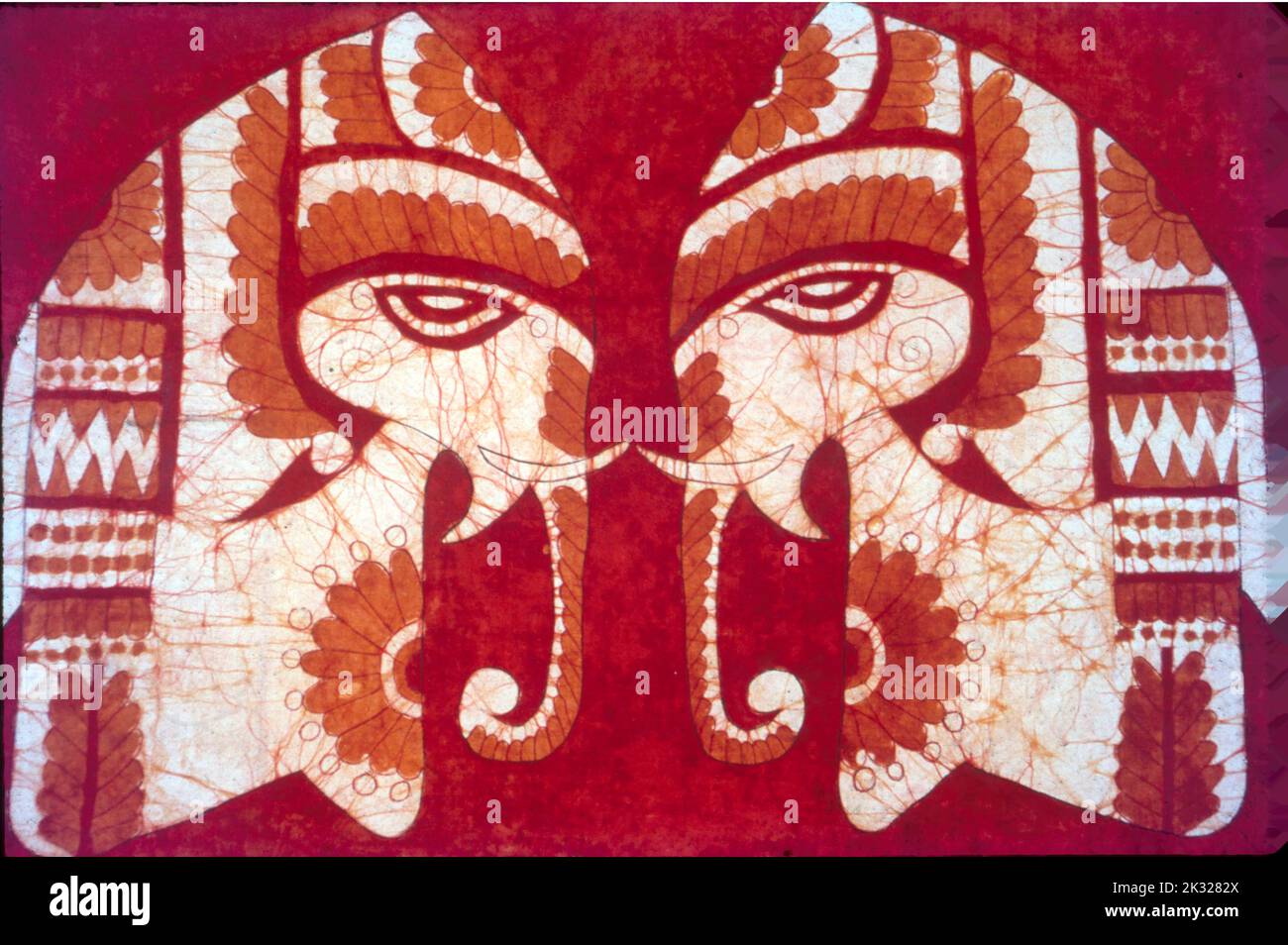 Indian batik painting on textile hi-res stock photography and images ...