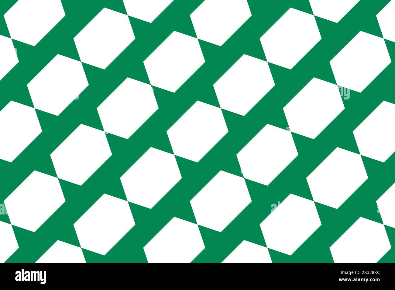 Geometric pattern in the colors of the national flag of Nigeria. The ...