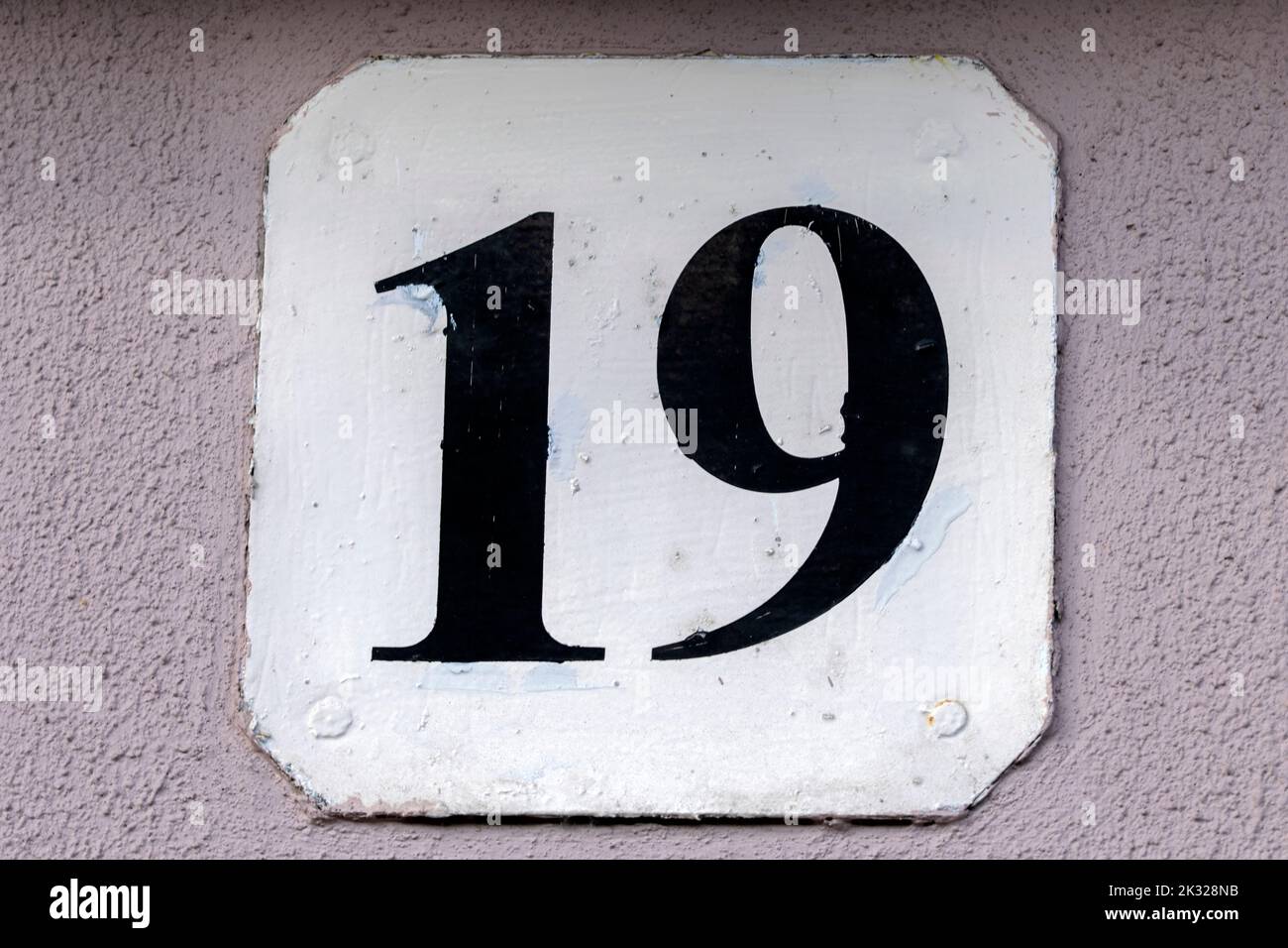 Close Up House Number 19 At Amsterdam The Netherlands 19-9-2022 Stock ...