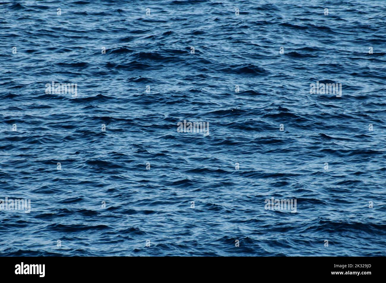 A top view of the blue rippling water of the Atlantic Ocean Stock Photo ...