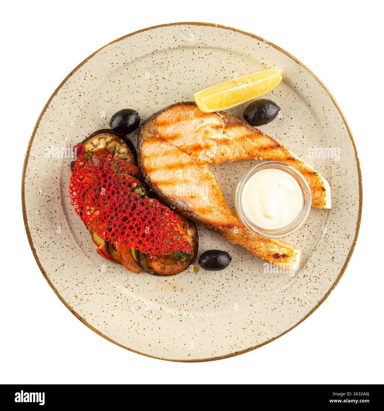 Steak plate restaurant view Cut Out Stock Images & Pictures - Alamy