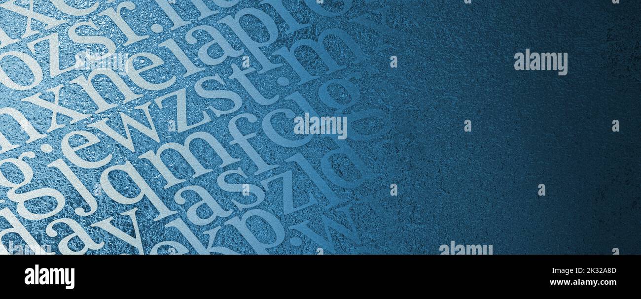 Creative and modern background with letters Stock Photo - Alamy
