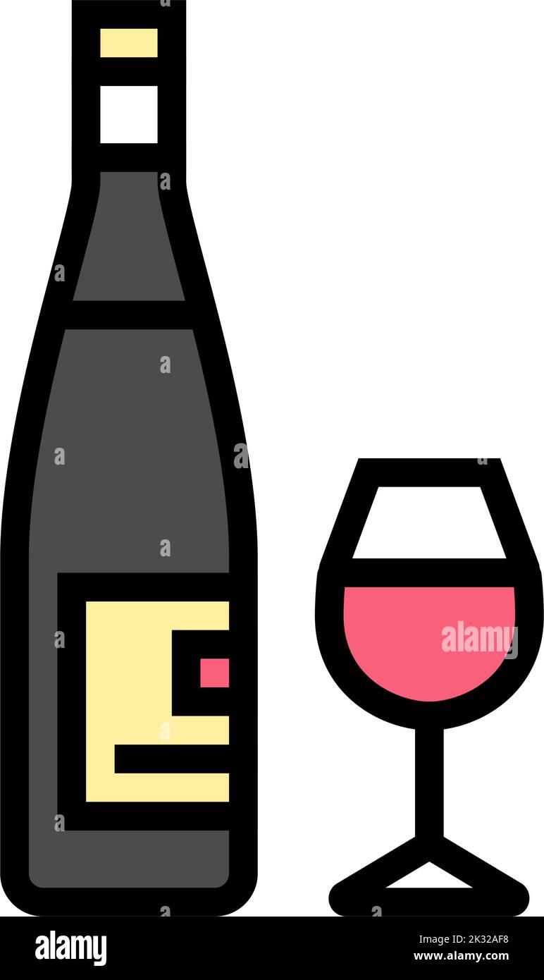 zinfandel red wine color icon vector illustration Stock Vector Image ...