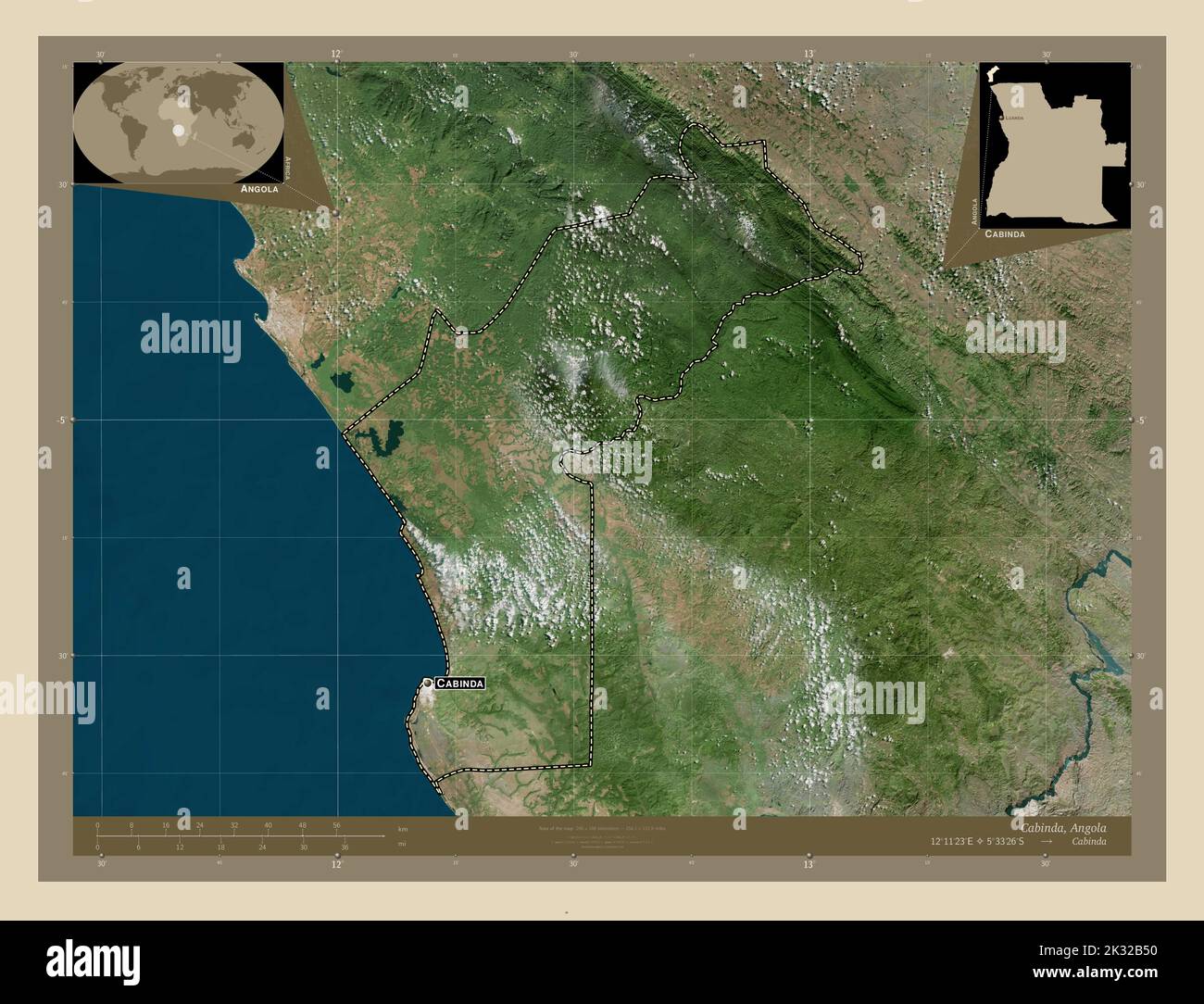 Angola africa map cabinda Stock Vector Images - Alamy