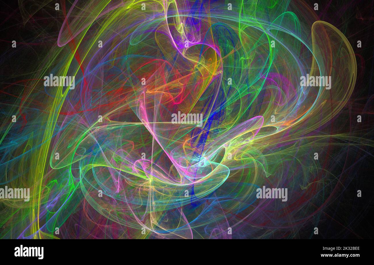 abstract rainbow line heap, color diversity Stock Photo - Alamy