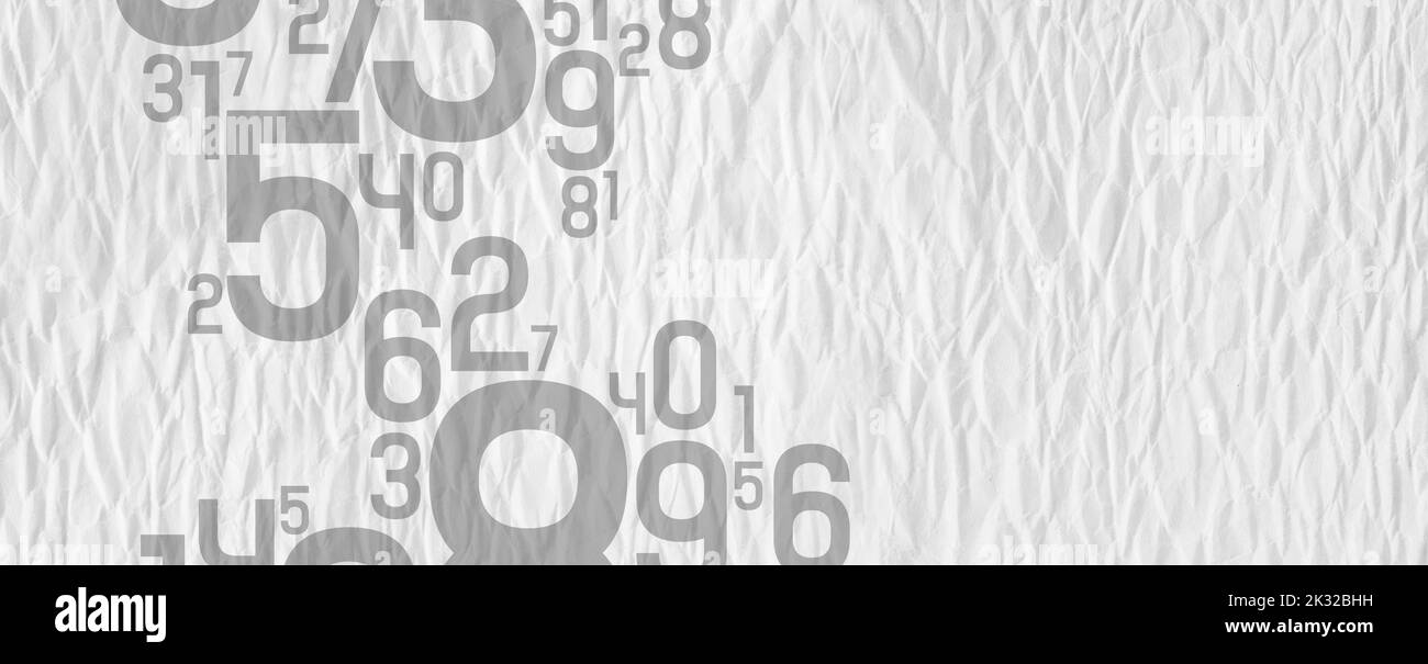 Creative and modern background with numbers Stock Photo - Alamy