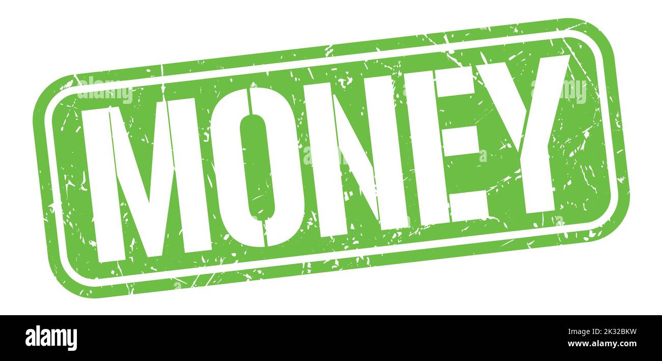 MONEY text written on green grungy stamp sign Stock Photo - Alamy
