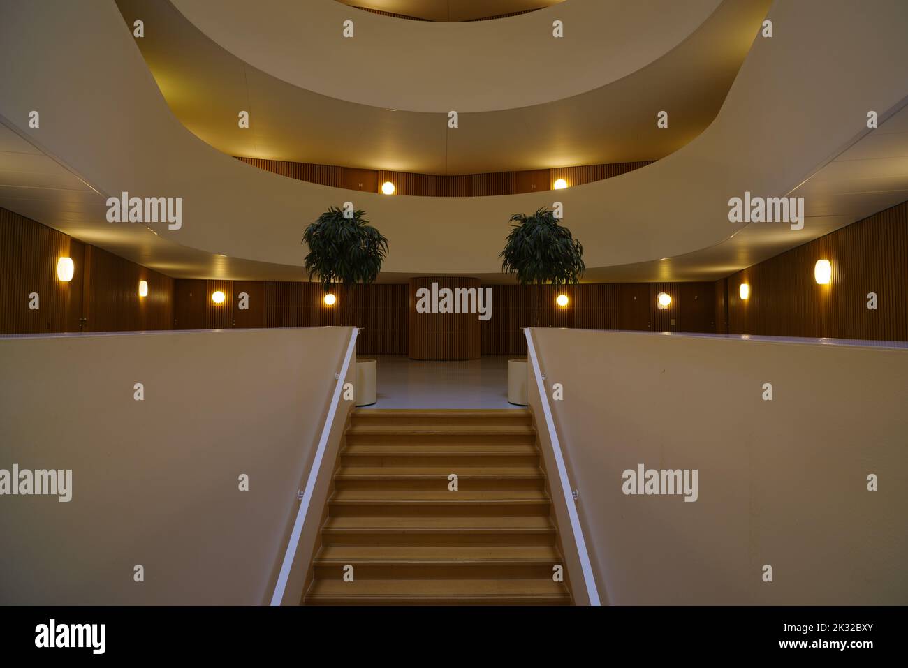 stairwell of a modern apartment building Stock Photo - Alamy
