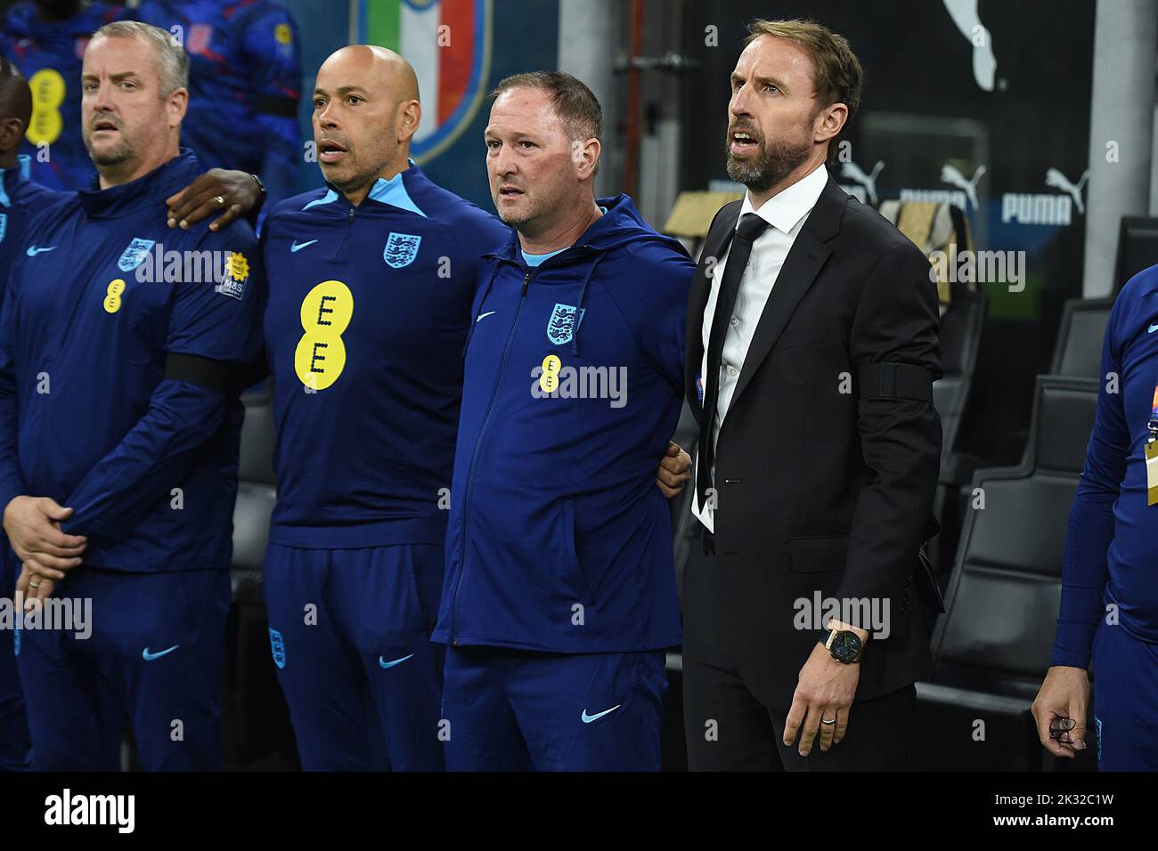 Milan, Italy ,23rd September , 2022 Pictured left to right, England ...