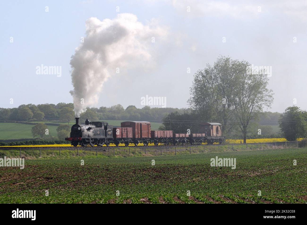 "30053" and a short goods train. Seen here between Northiam and ...