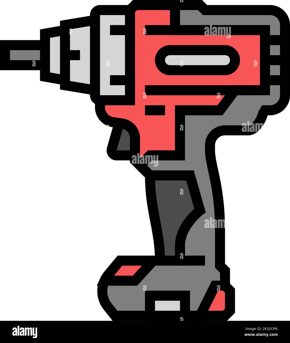 impact wrench tool color icon vector illustration Stock Vector Image ...