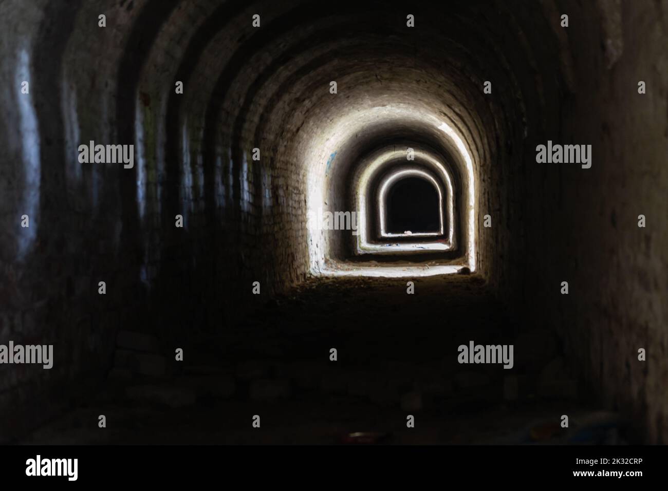 Petrovaradin fortress; The underground tunnels below the fortress Stock ...