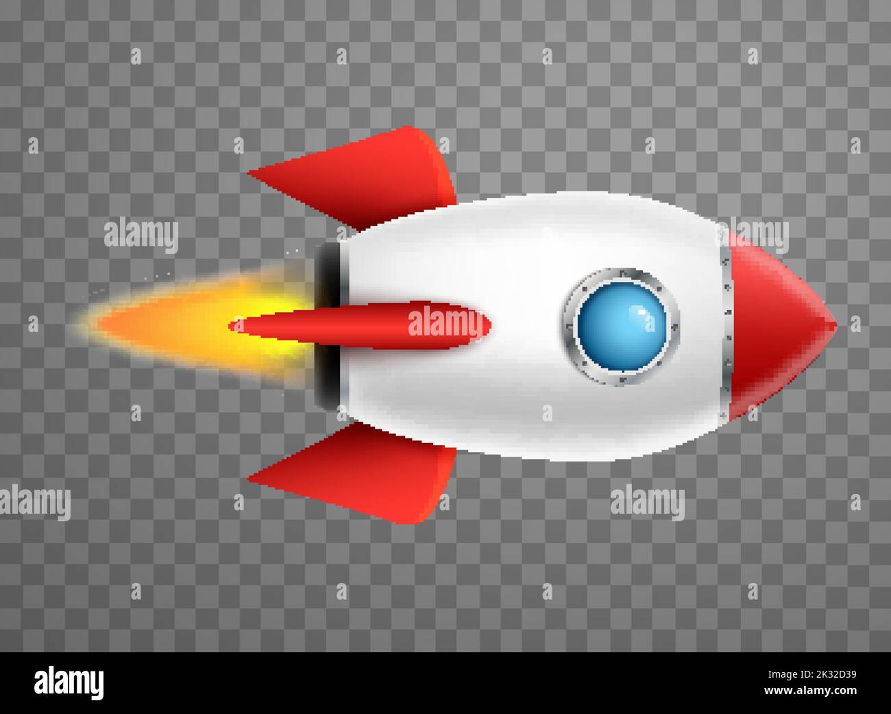 Rocket ship vector icon. Space travel rocket vehicle spaceship ...