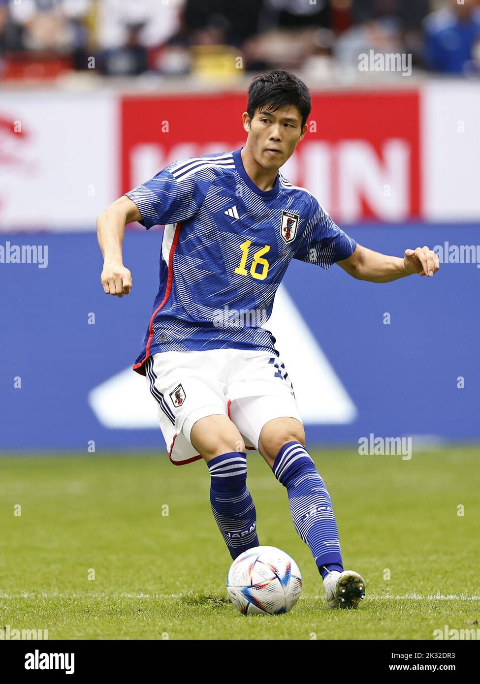 DUSSELDORF - Takehiro Tomiyasu of Japan during the Japan vs. United ...