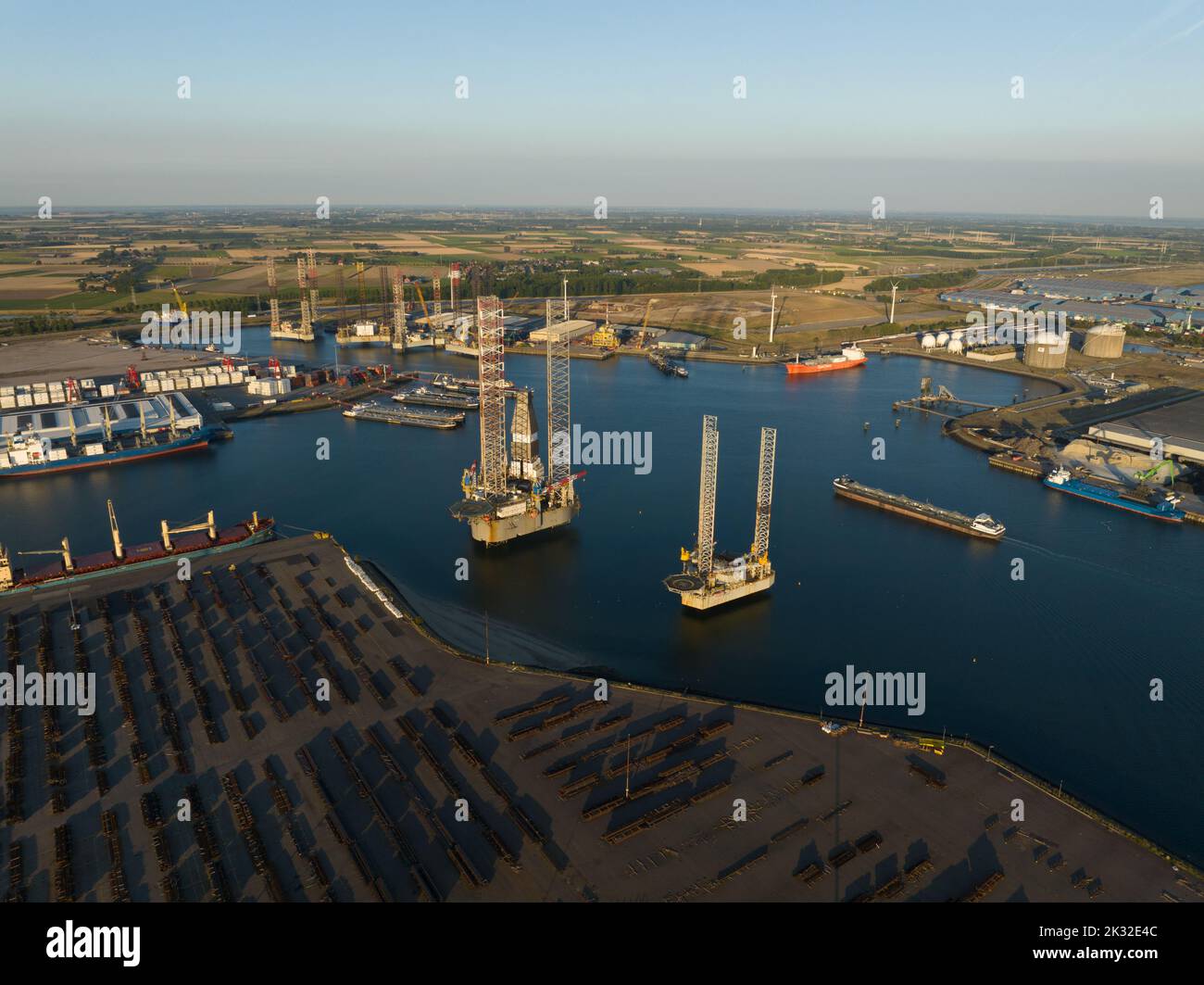 Vlissingen, 8th of August 2022, The Netherlands. Port of Vlissingen ...