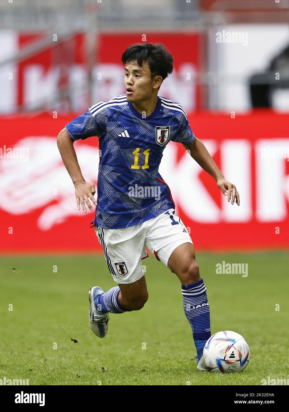 DUSSELDORF - Takefusa Kubo of Japan during the Japan-United States ...