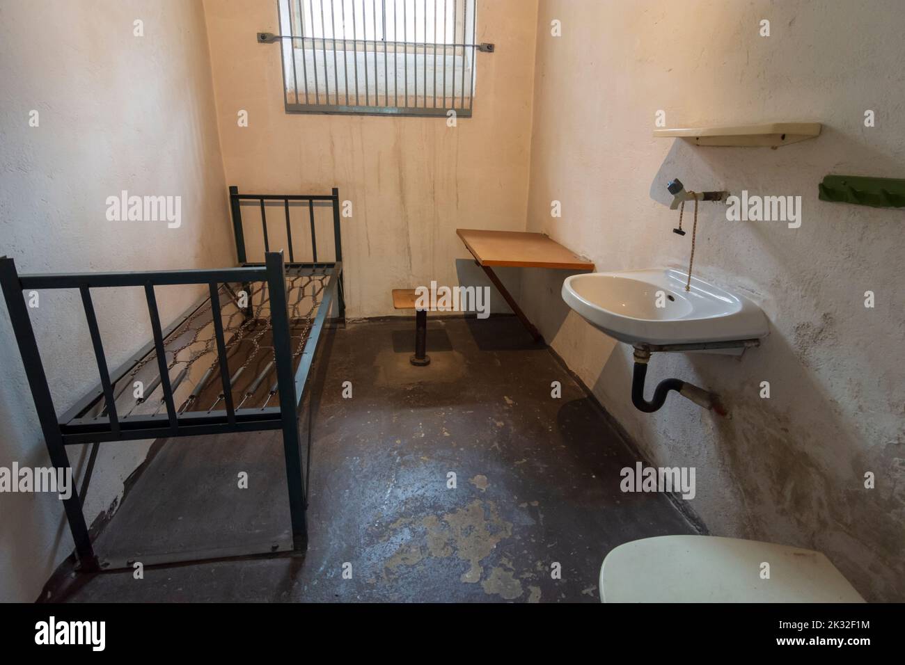 Bautzen: cell in prison Bautzen Memorial, place of remembrance for the ...