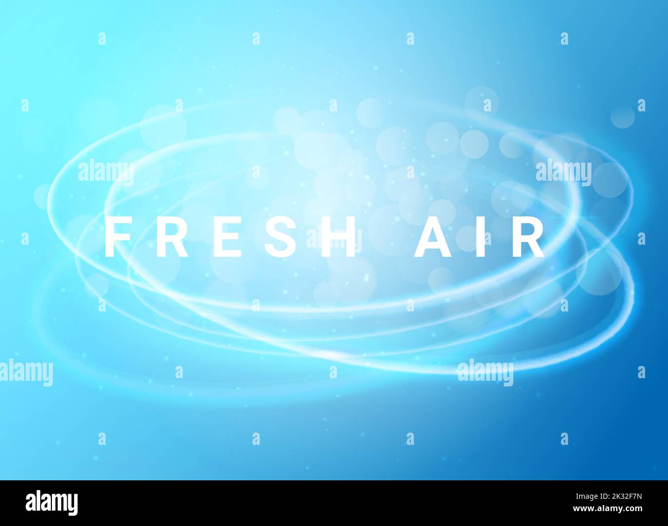 Blue waves fresh air aroma vector abstract clean flow technology ...