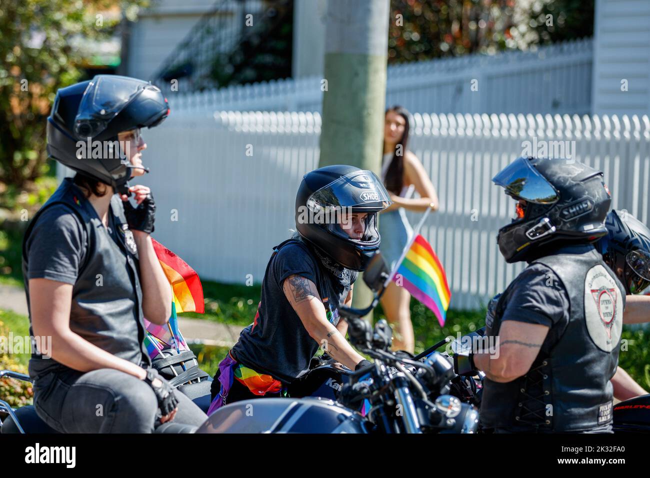 Brisbane, Australia. 23rd Sep, 2022. Members of Dykes group seen on ...