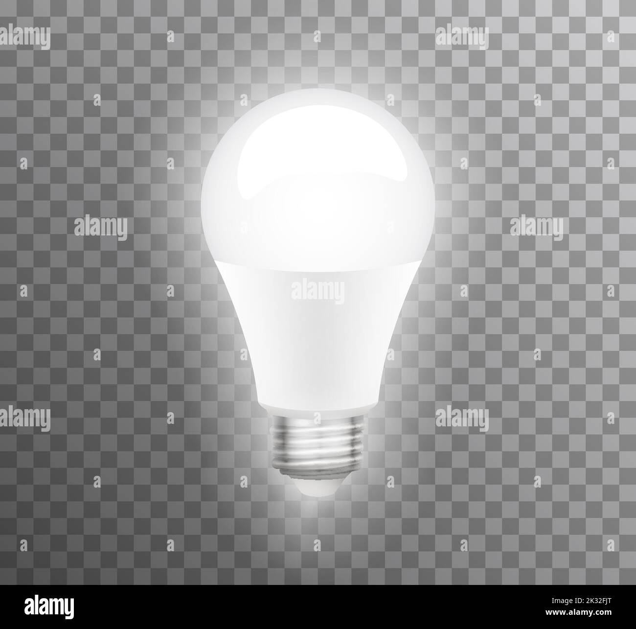 Led bulb lamp isolated vector light eco. Led lightbulb energy save ...