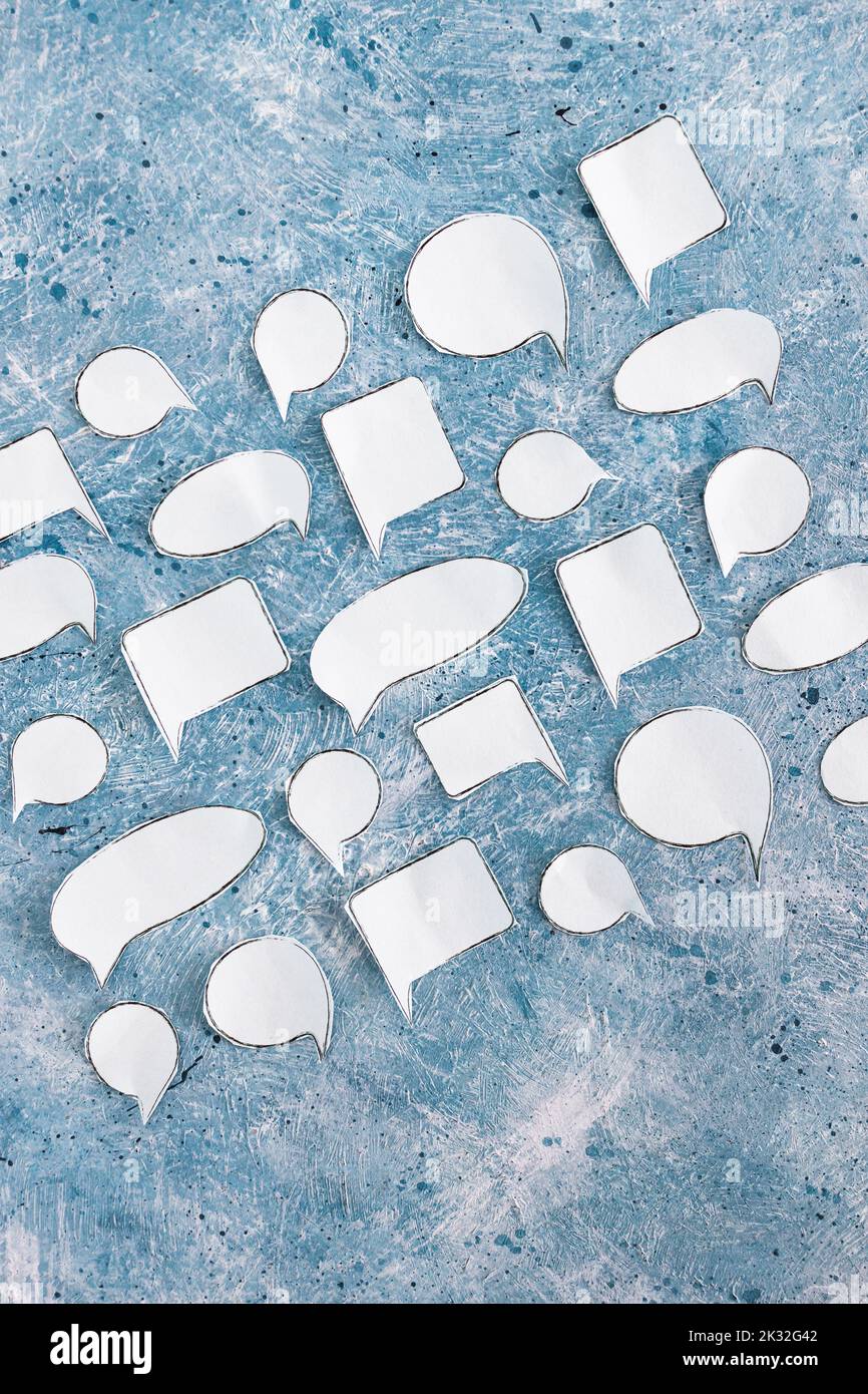 freedom of speech and exchanging ideas conceptual image, group of ...