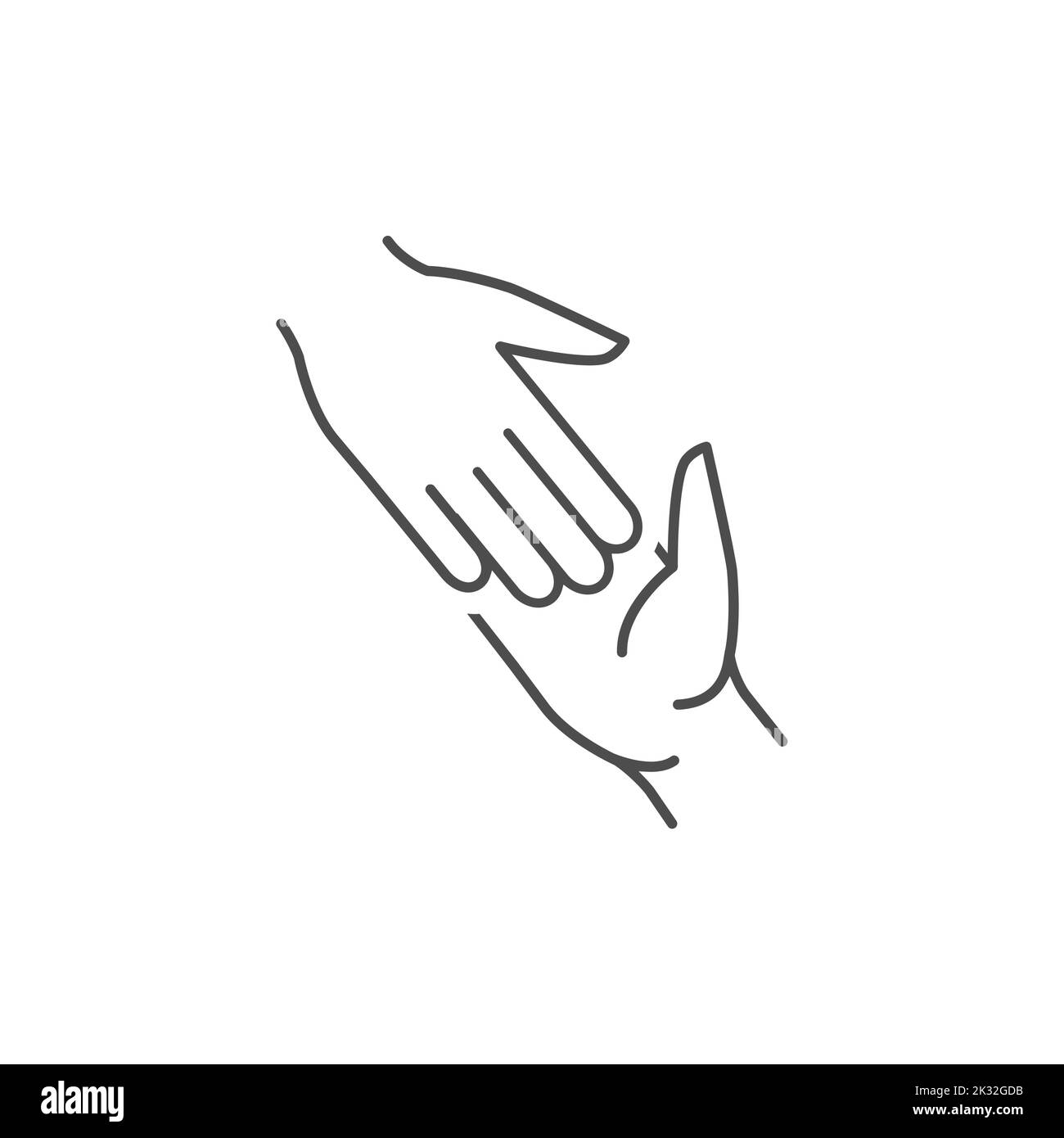 Hand social help symbol human single business community concept ...
