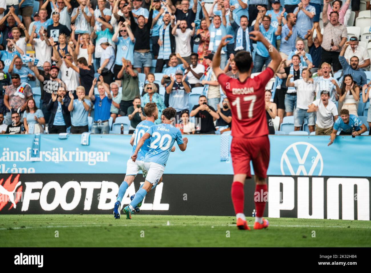 Malmoe, Sweden. 18th, August 2022. Anders Christiansen (10) of Malmö FF ...