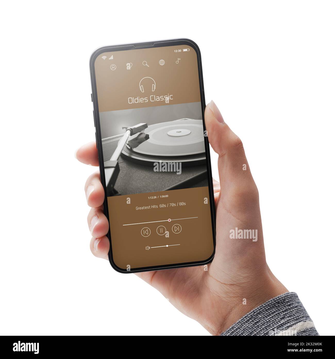 Interface music player old Cut Out Stock Images & Pictures - Alamy