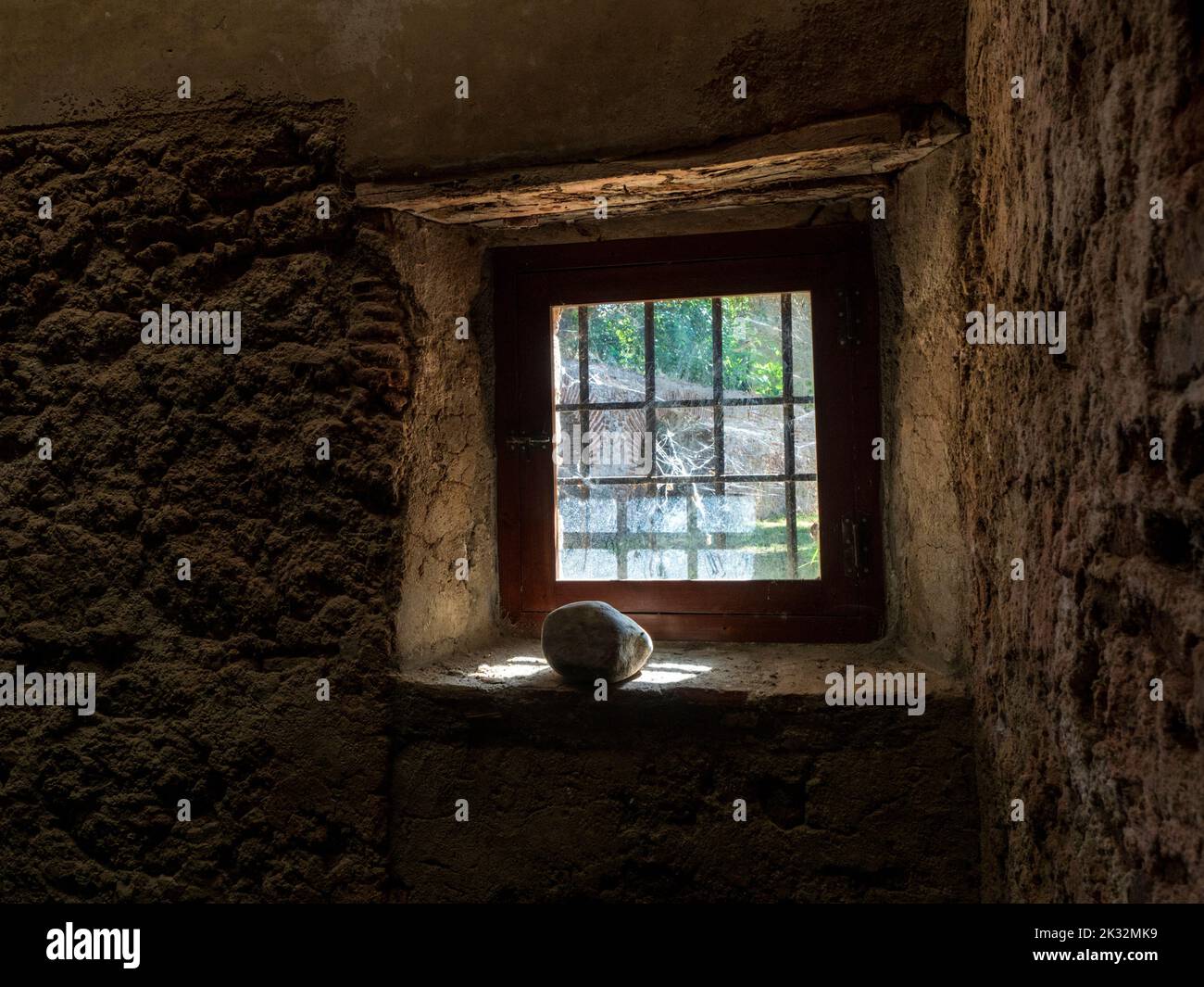 Light penetrates through doors and windows inside the Vostell ...