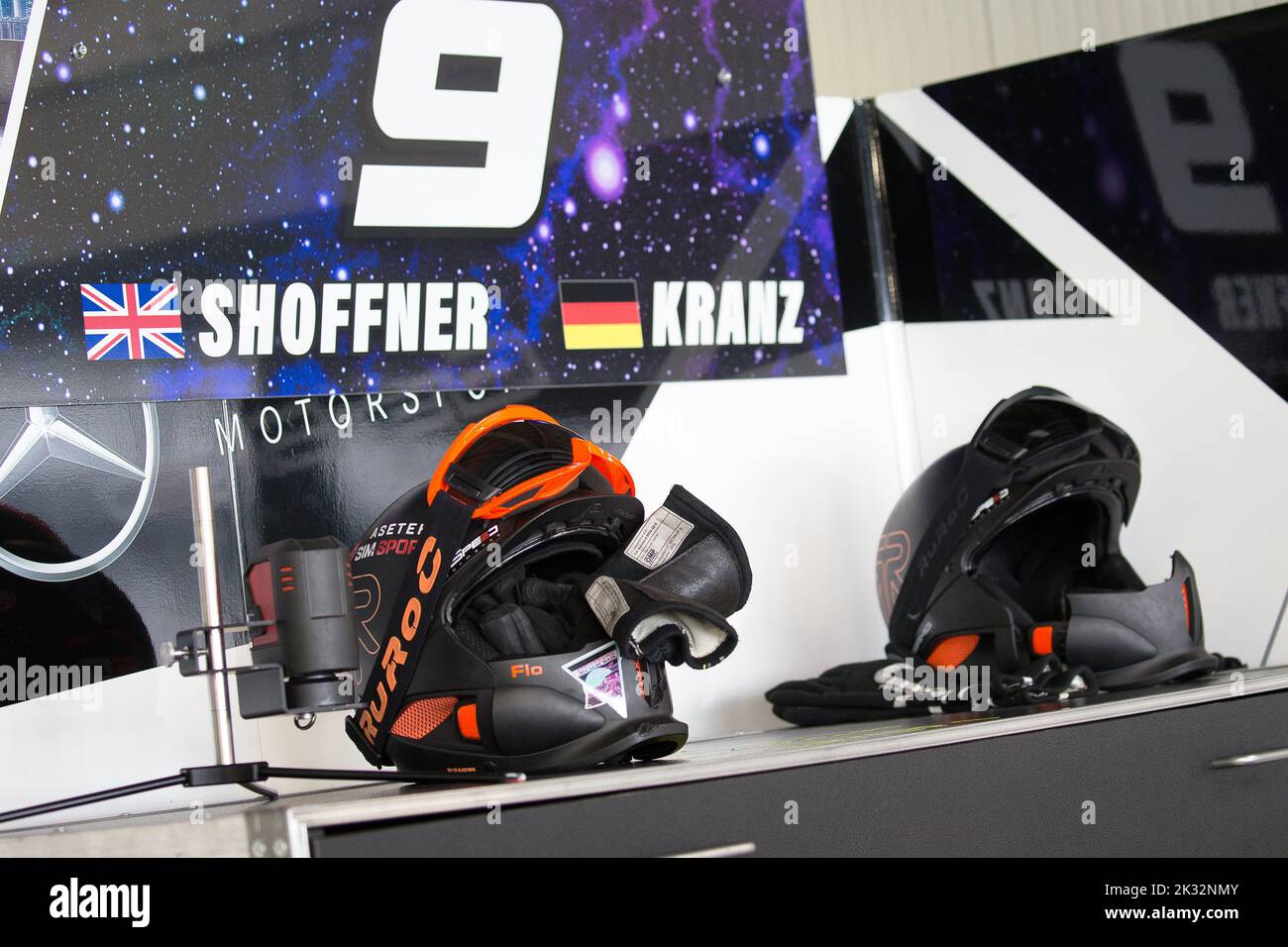 Autodromo Nazionale Monza, Monza, Italy, September 23, 2022, Helmets ...