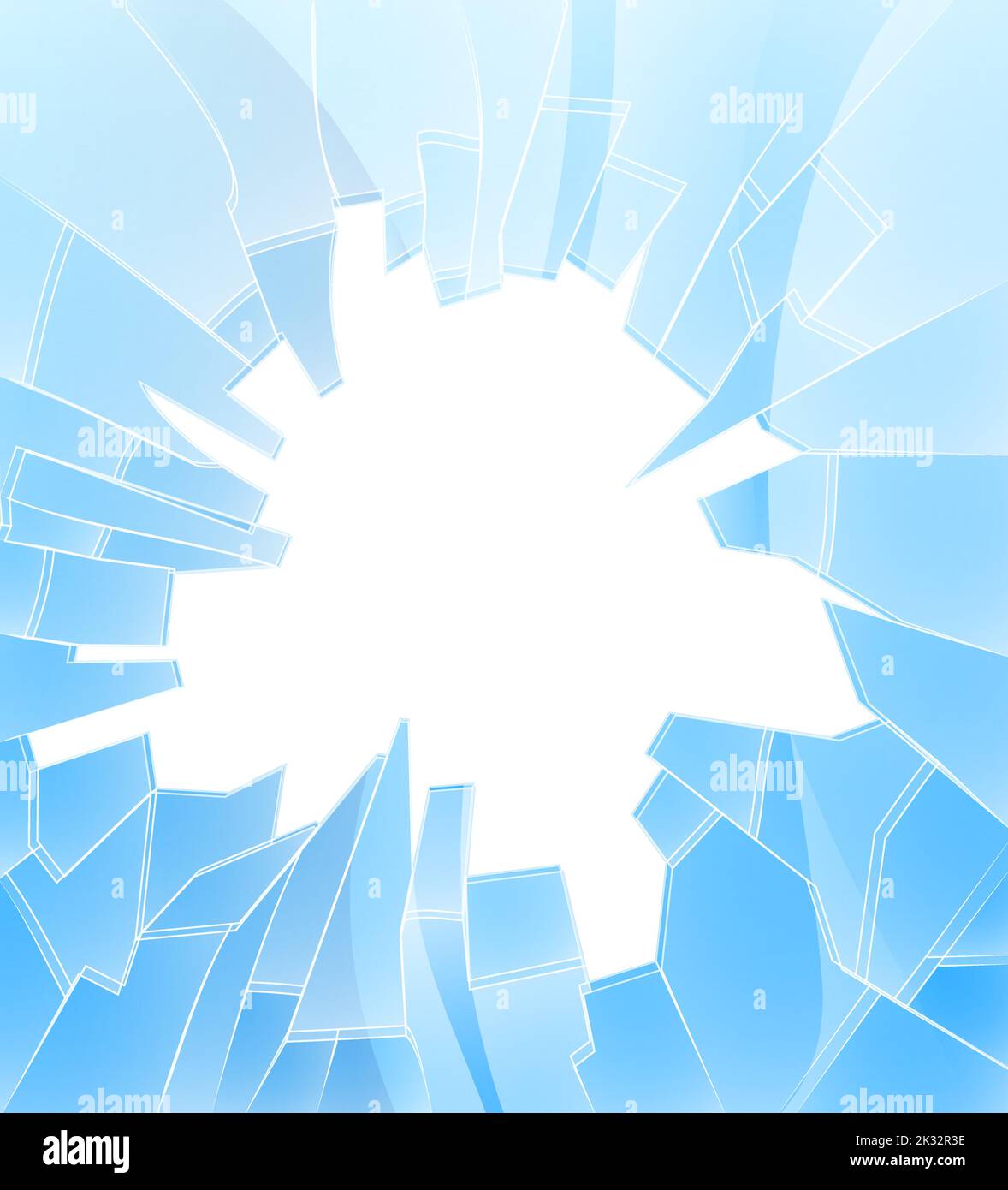 Broken breaking glass window hole Stock Vector Image & Art - Alamy