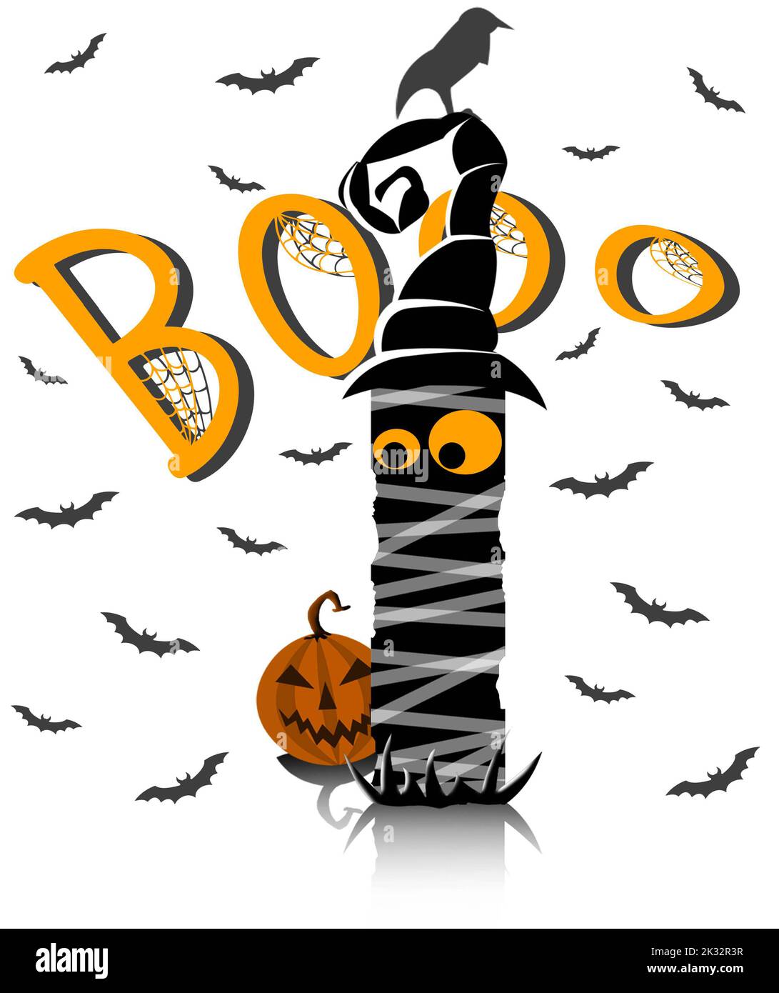 Horror party banner halloween Cut Out Stock Images & Pictures - Alamy