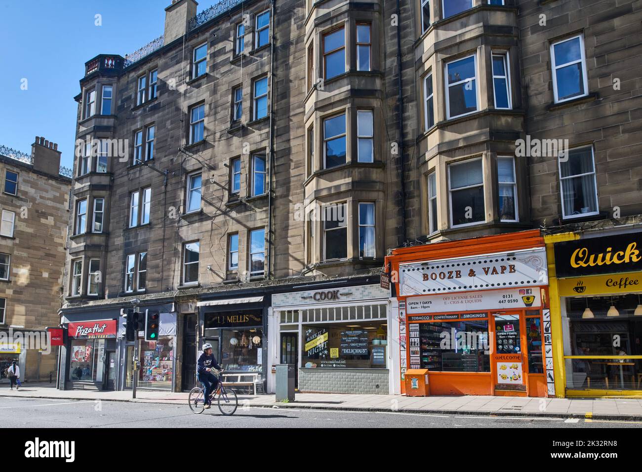 Edinburgh Scotland, UK 23 September 2022. General street view ...