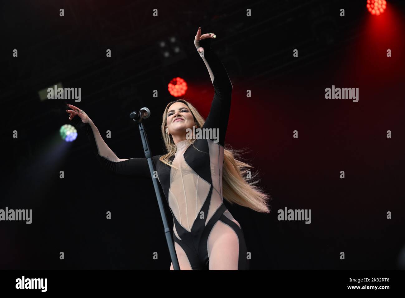 Berlin, Germany. 24th Sep, 2022. Irish singer Lyra will be on stage at the Lollapalooza Festival ...