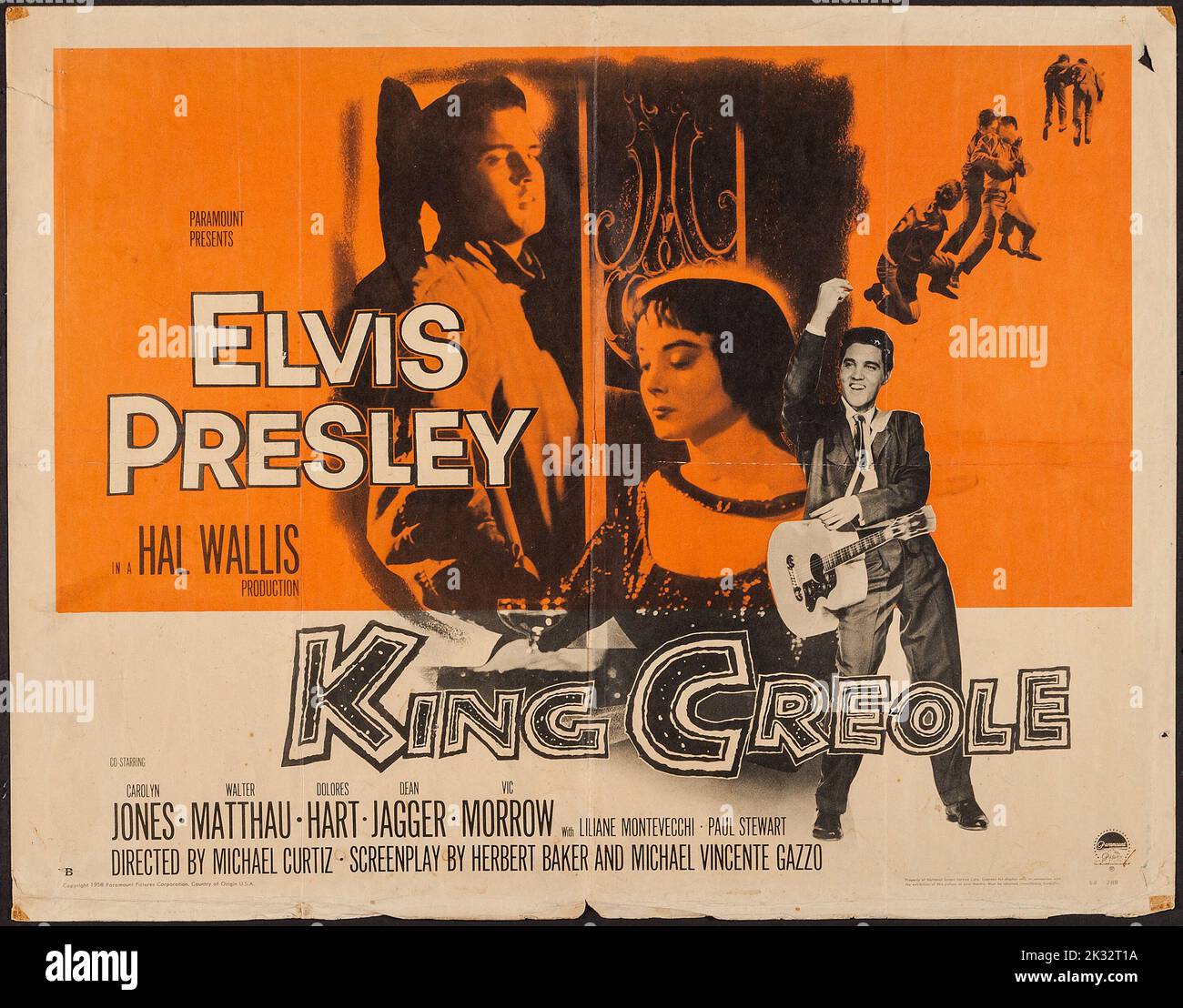 Elvis king creole movie poster hi-res stock photography and images - Alamy